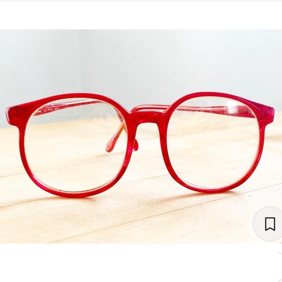 Vintage | Accessories | Vintage 8s Glasses Red | Poshmark